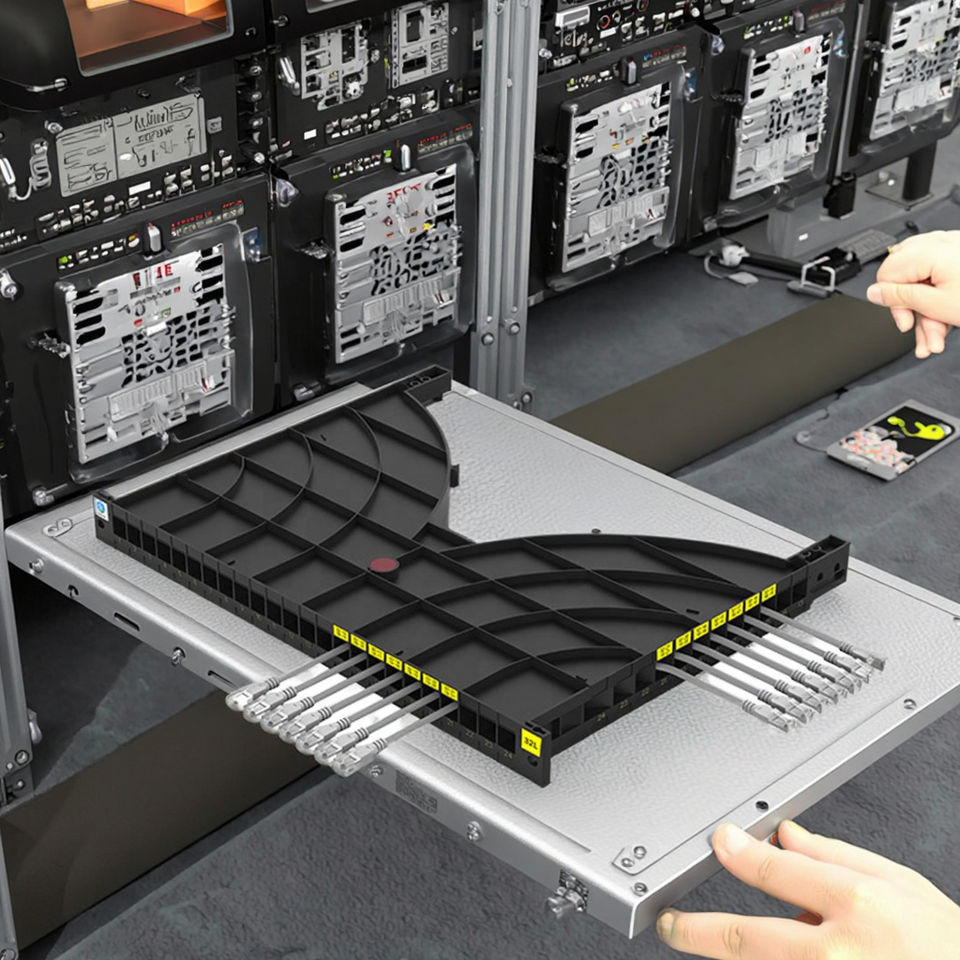 19 Inch 24 Ports ABS Cable Management Rack for 800mm Deep Cabinets ...