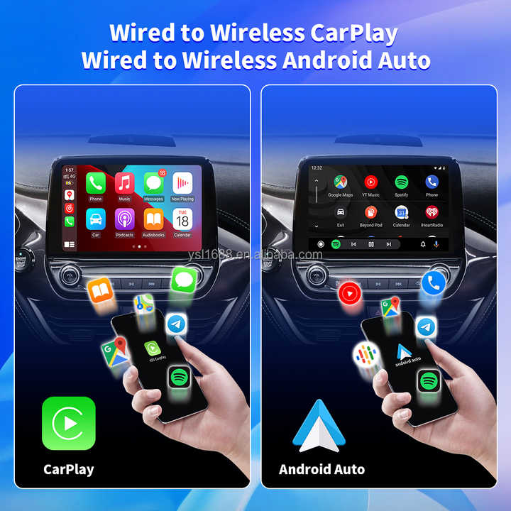 Wireless CarPlay Android Auto Smart Car Ai Box, Used to Convert OEM ...