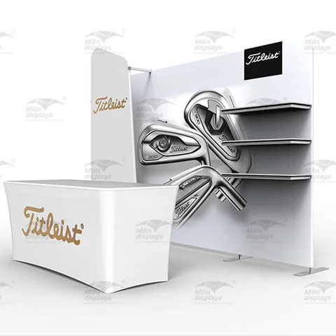 6.5ft Backlit Light Box Counter - Portable Exhibition Display