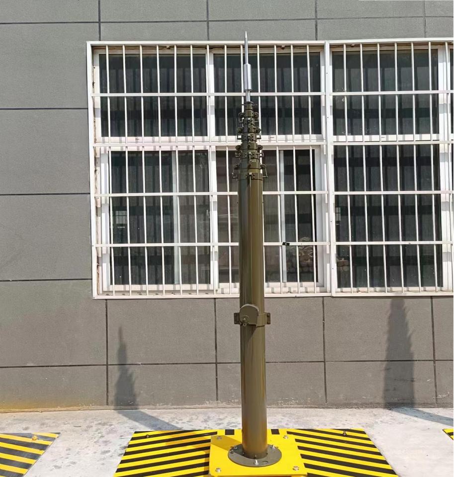 Locking Pneumatic Telescopic Mast Systems Telecommunication Tower 6m ...