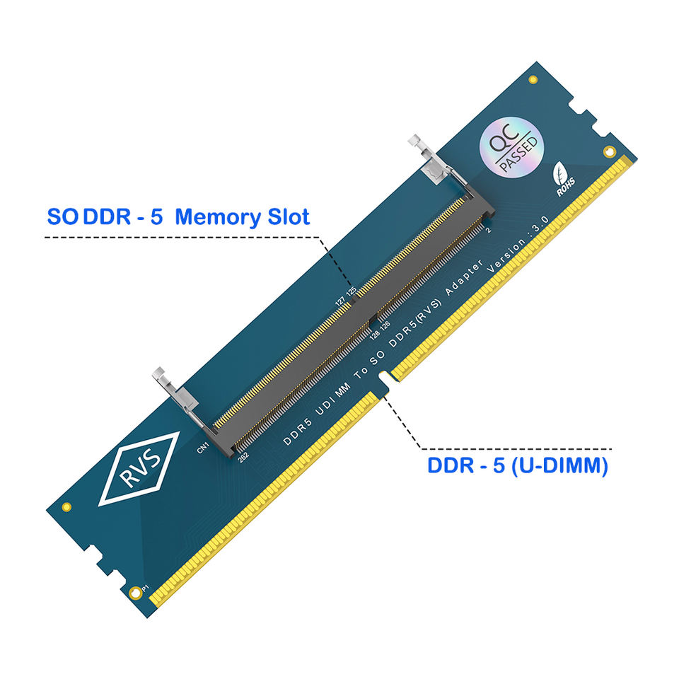 LaptopSO DDR5 Memory to Desktop DDR5 UDIMM Adapter High Speed ...