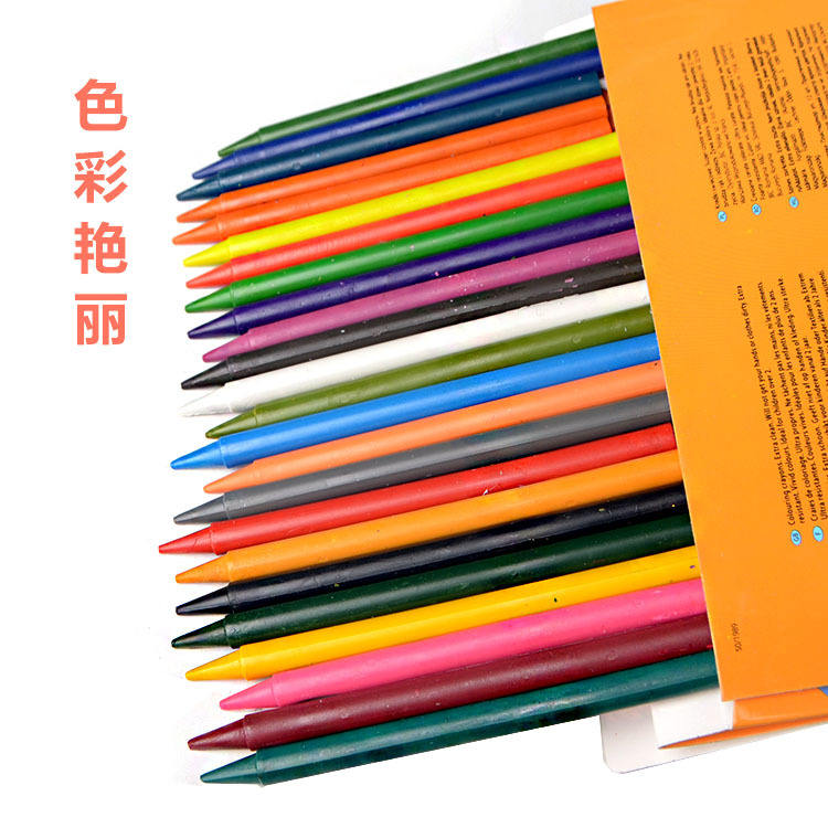 Hot Plastic Crayons Set 12 Colors Colorful Sticks 12 Colors Brushes 12 ...