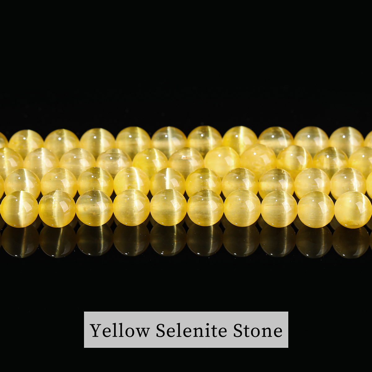 Natural Stone Beads - Gypsum Selenite for Jewelry Making