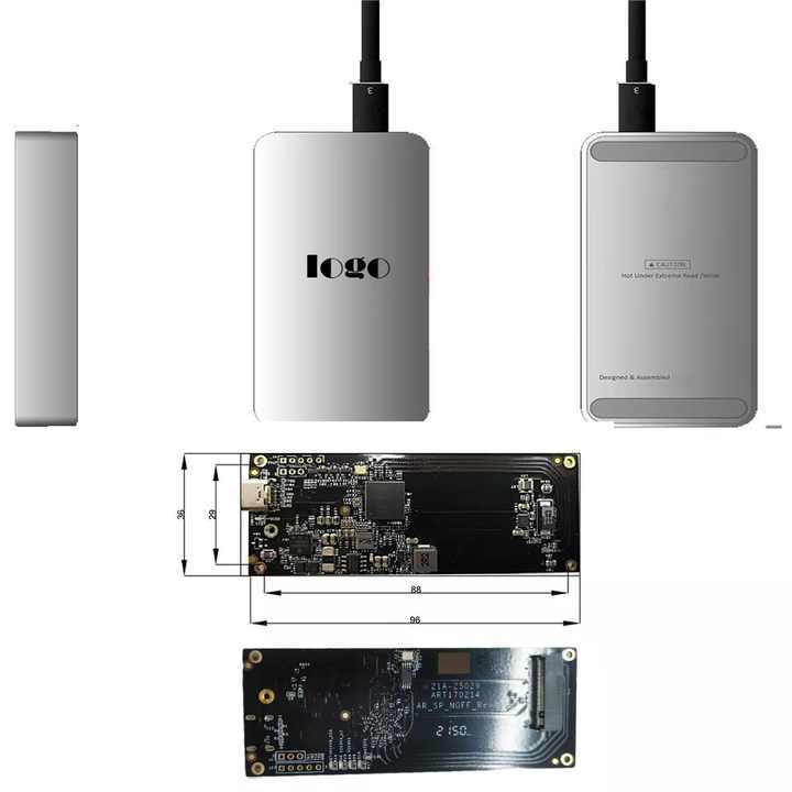 Thunderbolt 3 SSD Enclosure - High-Speed NVME M.2 Case