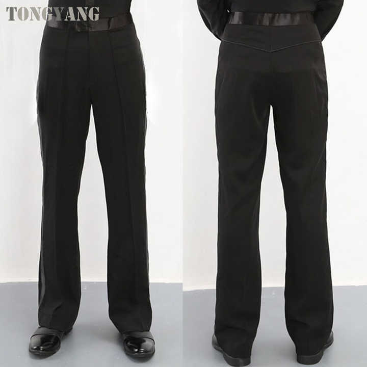 TONGYANG Men's Latin Dance Pants Modern Ballroom Performance Dancing ...