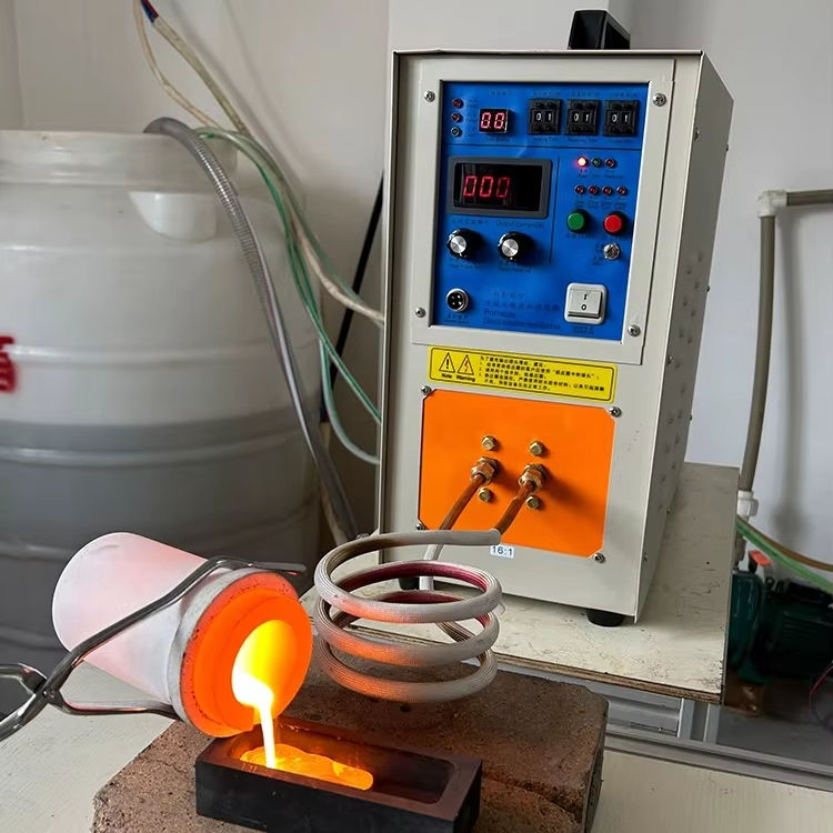 15KW High-frequency Induction Heating Machine 220V Small Metal Smelting ...