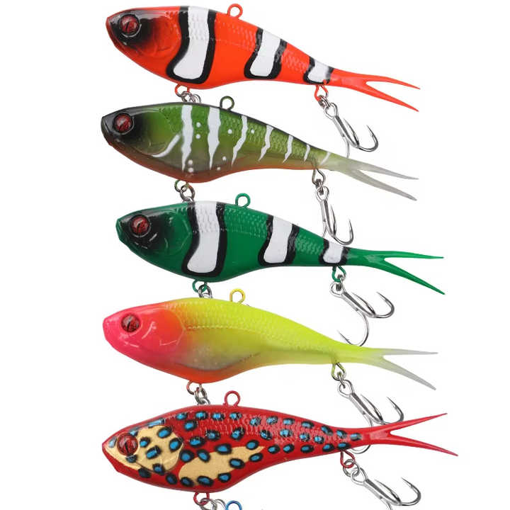 13.4cm 67g Cross-Border Bait Software VIB Fork Tail Soft Bait Soft ...