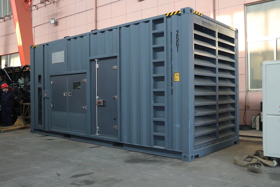 20ft Container 1250kva Silent Dynamo Container Type Diesel Generator ...