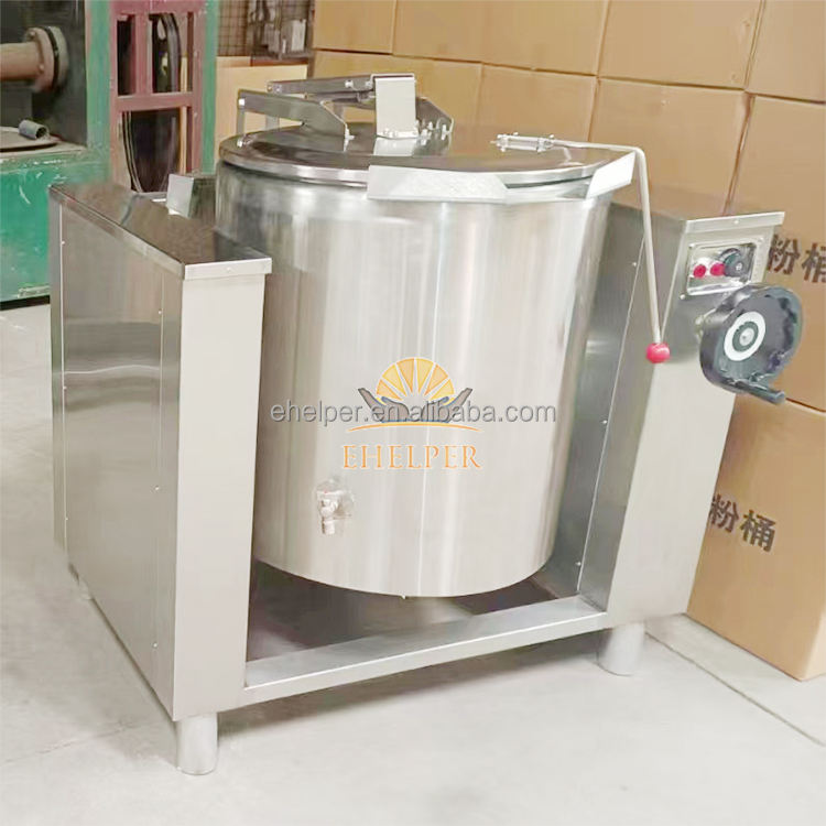 Tilting Soup Pot Cooking Machine Jacketed Kettle Boiling Pan Stainless ...