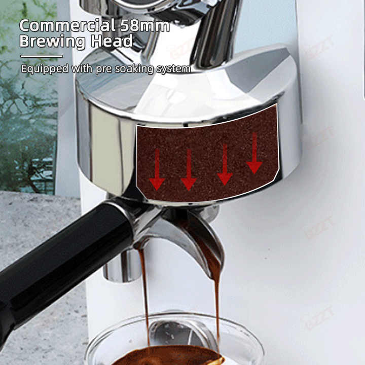 Commercial 58mm Brewing Head 15bar Smart Portable Stainless Steel Home ...