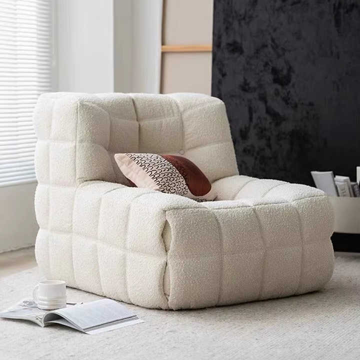 Contemporary Compression Sofa Lounge Luxury Cotton Fabric Metal Wood ...