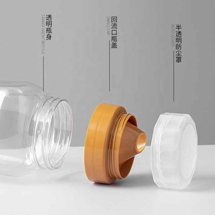 Transparent Honey Packaging - PET Bottles with Custom Logo