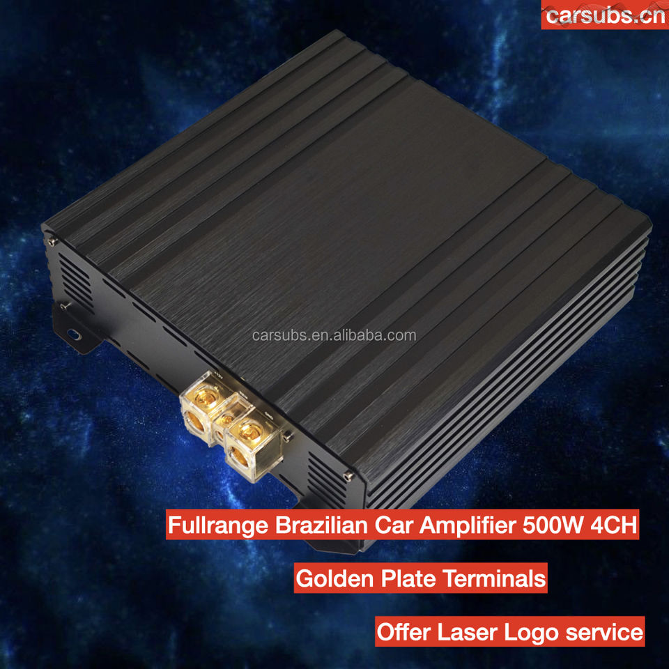 Fullrange Brazilian Car Amplifier - 500W RMS 4CH Power