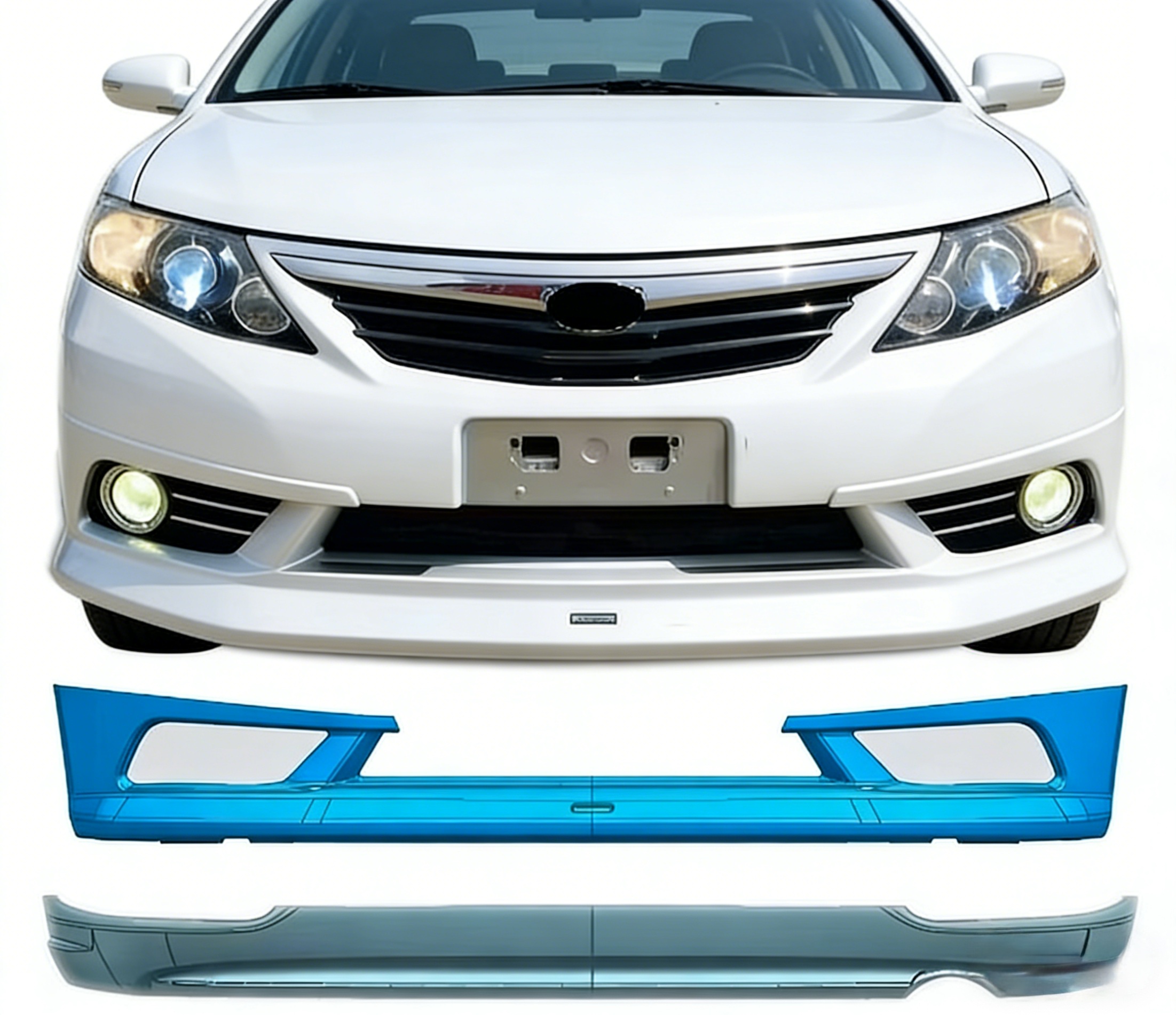 Toyota Allion Body Kit - ABS Front Bumper Lip 2021-2021