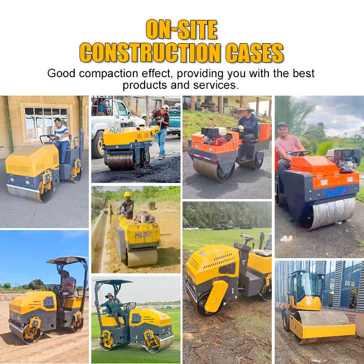 Changfa Mini Double Drum Hydraulic Vibratory Road Roller For Rent & Oem