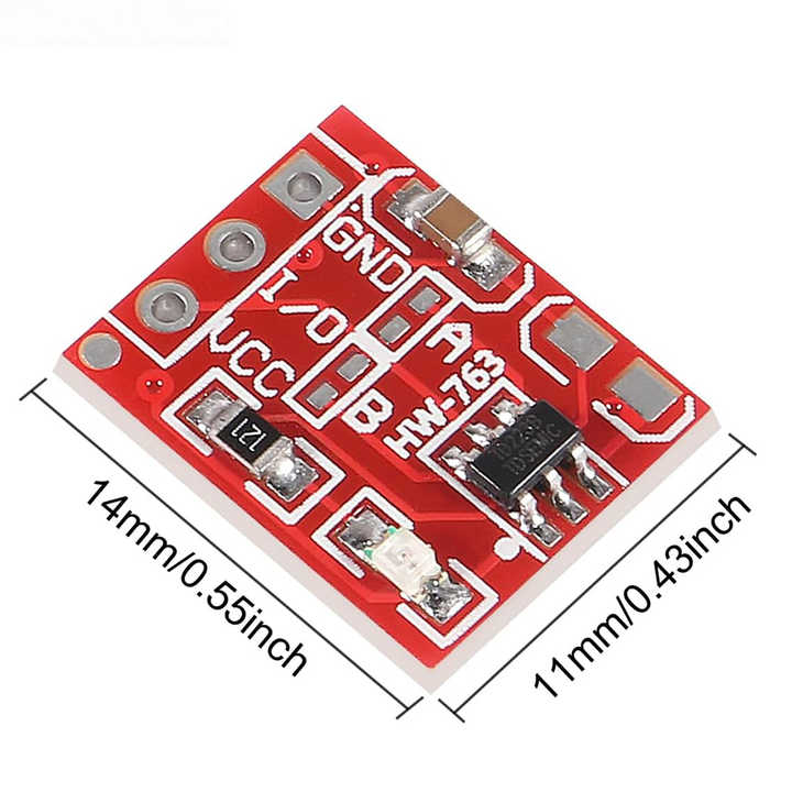 For 50 PCS TTP223 Touch Button Module TTP223 Capacitive Switch Button ...