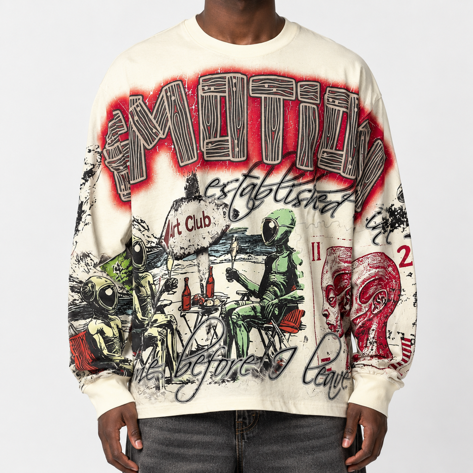 Men Fall Winter High Quality Heavyweight 100% Pure Cotton Printed Long ...