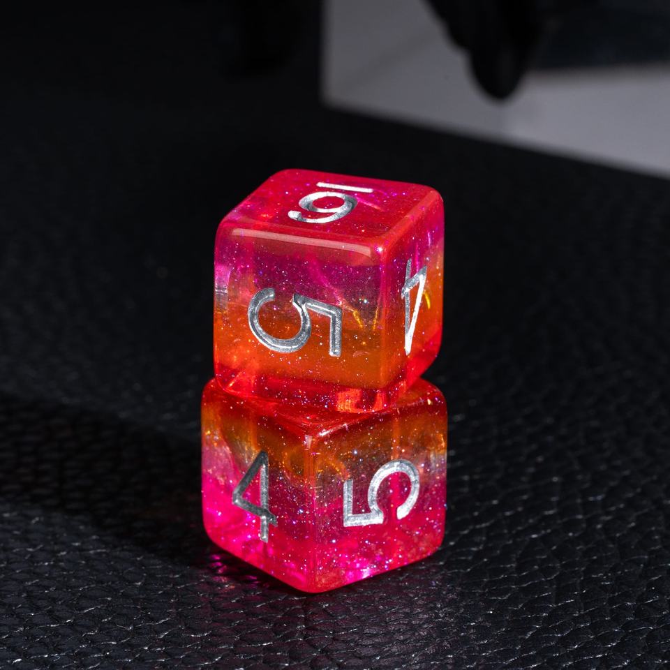 Custom Resin Acrylic Plastic 6 Sided D6 Dice 16mm Promotional Rolling ...