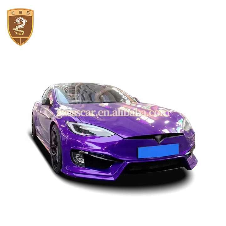 PD Style Body Kit for Tesla Model S Fiberglass Front Car Bumper Carbon ...