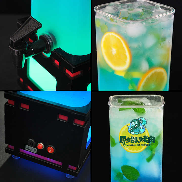 Customize logo portable beverage dispenser with LED tower dispenser bar ...