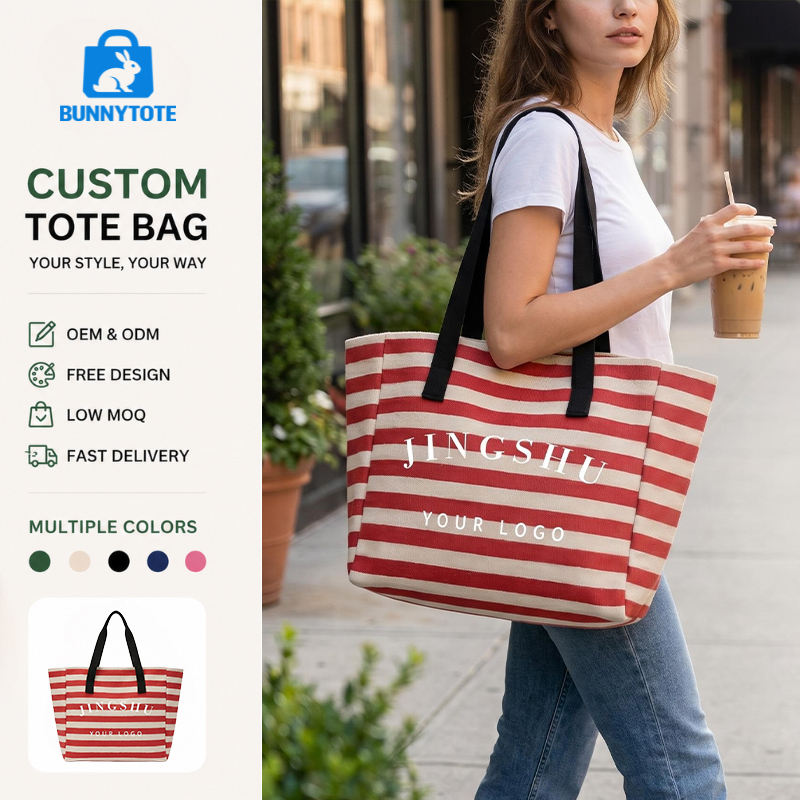 BunnyTote Fashion Letter Pattern Women's Canvas Shopping Bag ...