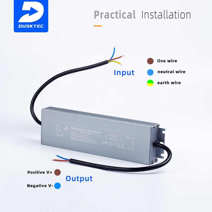 100 Watt Constant Voltage Led Driver AC 100-260V DC 12Vdc 24V Waterproof Switching Power Supply ...