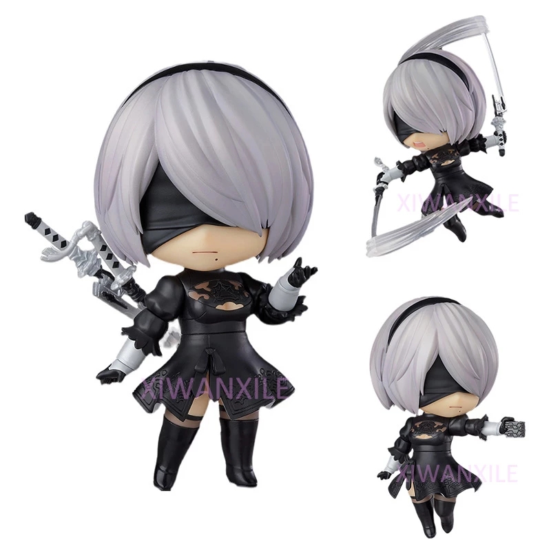 10cm NieR Automata Android 2B Action cute game Figure Dolls & Action ...