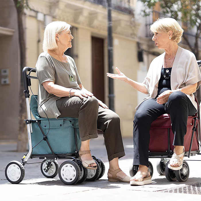 Senior-friendly Shopping Cart & Walker - Foldable & Detachable