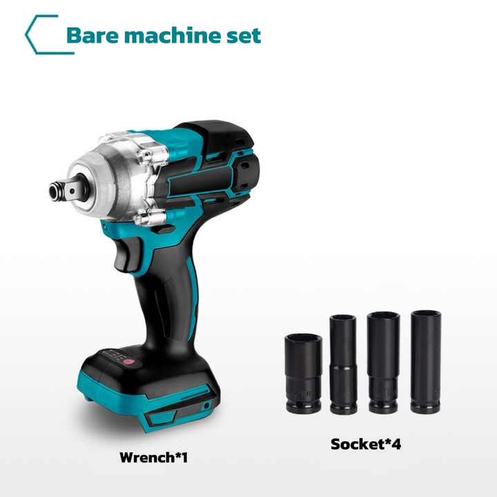 Power Tool High Torque Cordless Impact Wrench 900Nm Brushless Motor ...
