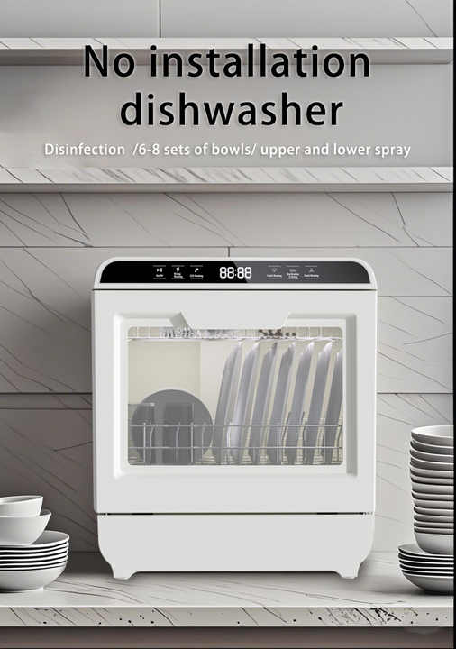 Portable Smart Countertop Dishwasher Home Mini Dishwasher UV Drying ...