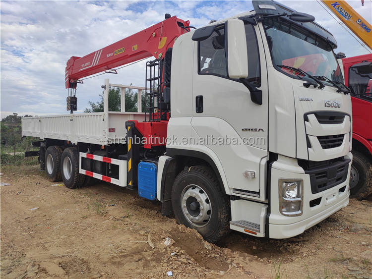 16 Ton Isuzu Truck Mounted Crane with Palfinger Hydraulic Control for ...