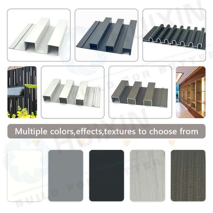 Wood Grain Facade Cladding - Durable Aluminium Extrusion