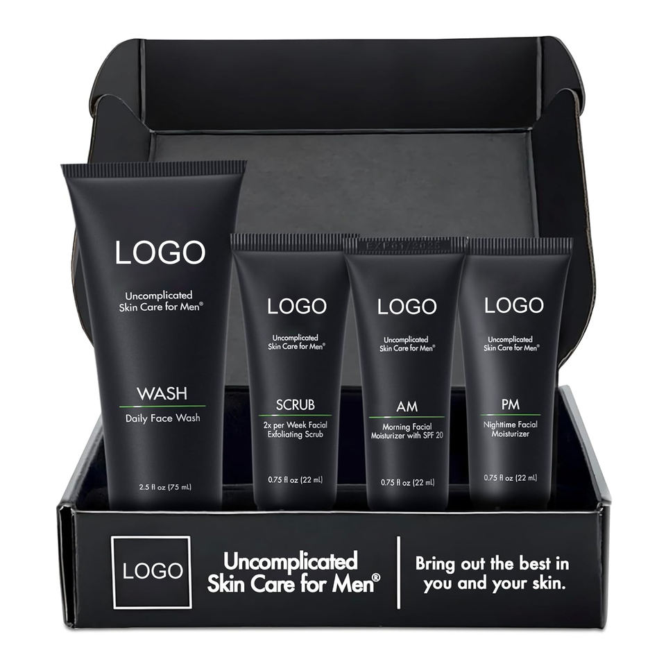 Organic Vegan Men's Skin Care Set Wholesale Basic Hydrating ...