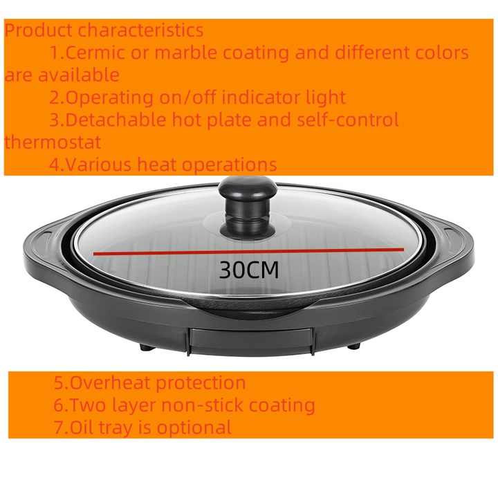 Electric Contact Barbecue Portable Meat Grill Steak Machine Smokeless ...