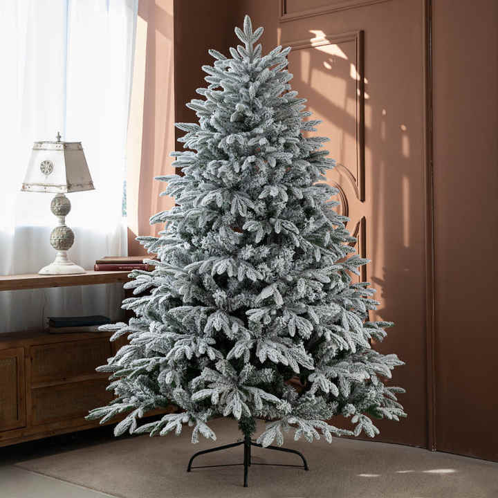 Snow Flocked Christmas Trees - Premium Artificial Options