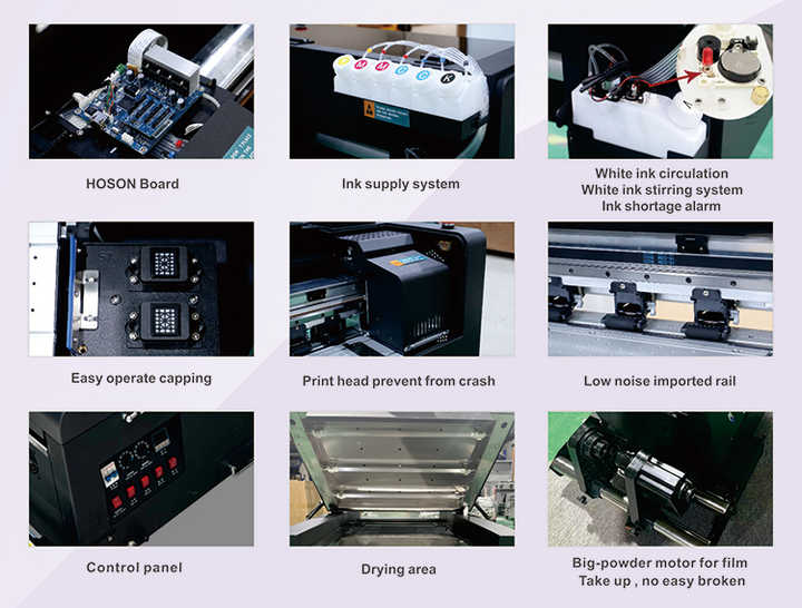 A3 Dtf Printer Set Heat Transfer Inkjet Printers Xp600 30CM-C Dtf Printer with Powder Shaking ...
