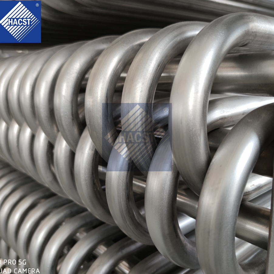 Hot Dipped Galvanised Guntner ECOSS Condenser Tube Coils