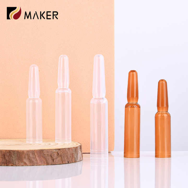 Wholesale 1.5ml 2ml 3ml 5ml PP PETG Plastic Amber Empty Injection Ampere Cosmetic Skincare ...