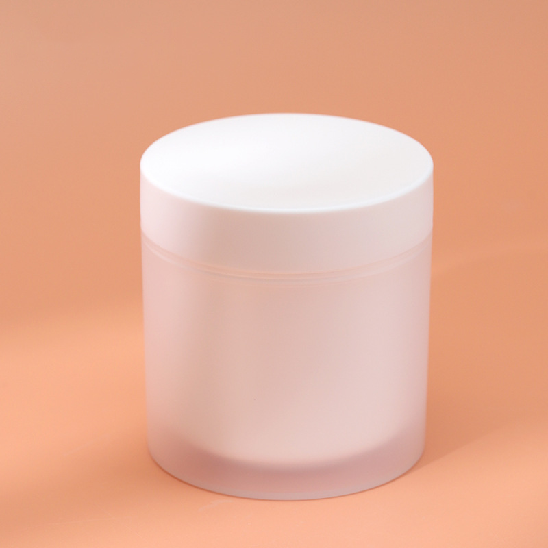 Factory Wholesale Eco-Friendly White Double Wall Round Plastic Cosmetic ...
