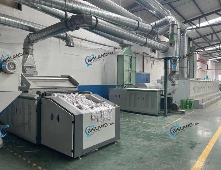 Waste Cotton Fabric Recycling Machine - Recycled Polyester Fiber Making ...