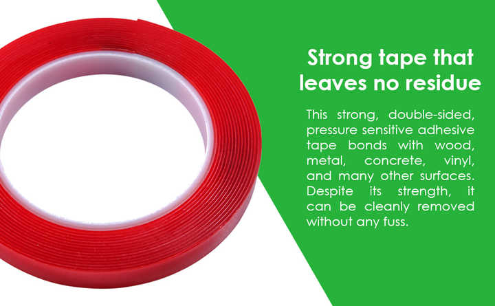 Transparent Red Film High Viscosity Double sided Acrylic Tape| Alibaba.com