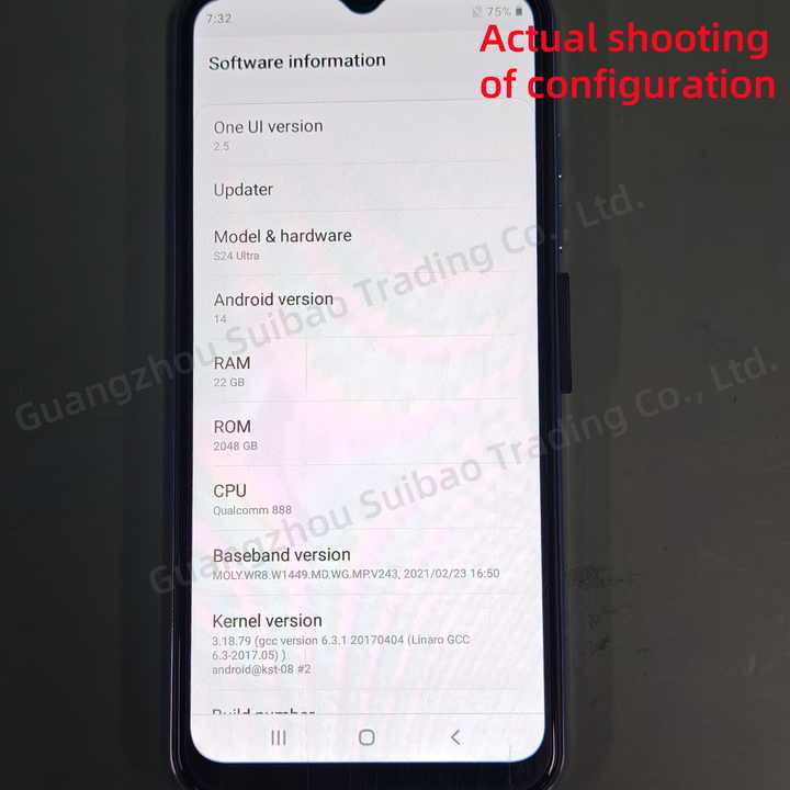 High Configuration S24 Ultra 45w Fast Charging 200MP Rear Camera Smart ...