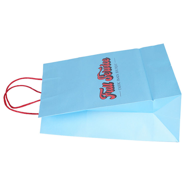 Logo Printer Shopping Custom Printed Packaging Kraft Paper Bag with ...
