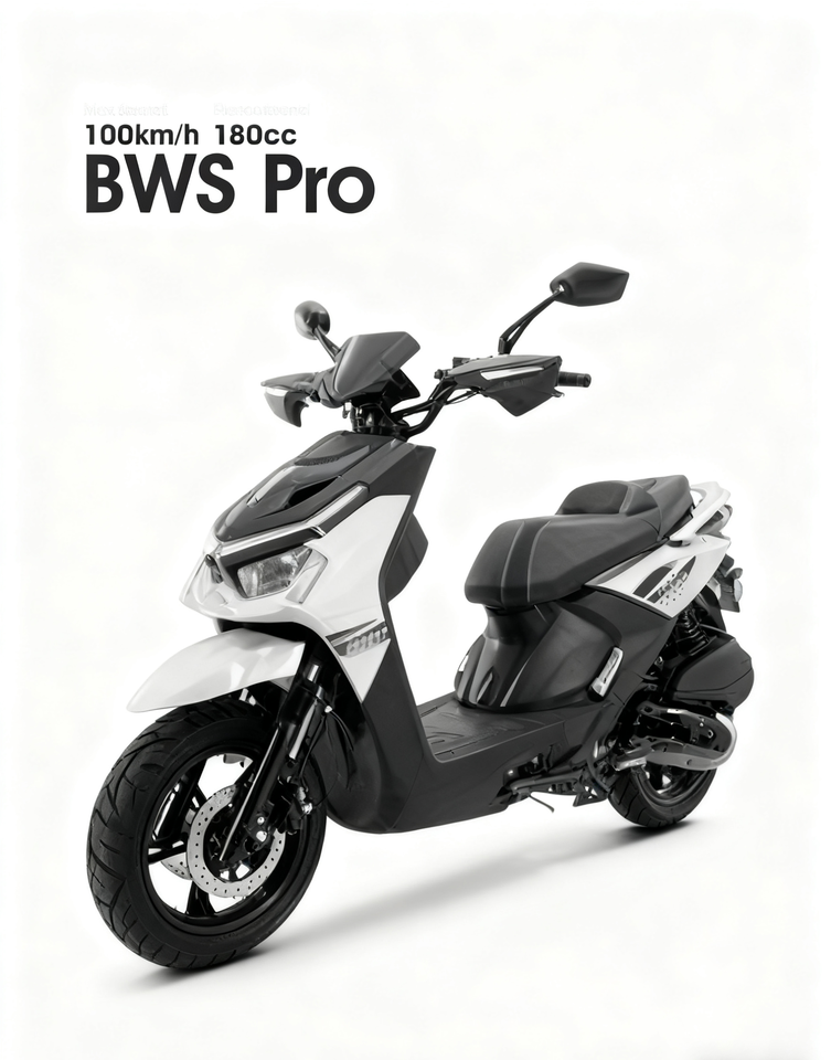 BWS PRO 150CC EFI Engine Gas Scooter 100km/h Max Speed CBS Disc Brakes ...