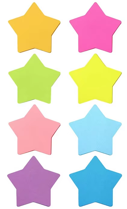 KINGPIN High-viscosity Fluorescent Color Star-shaped Self-adhesive ...