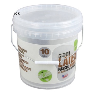 transparent plastic pail with custom printing, transparent plastic pail ...