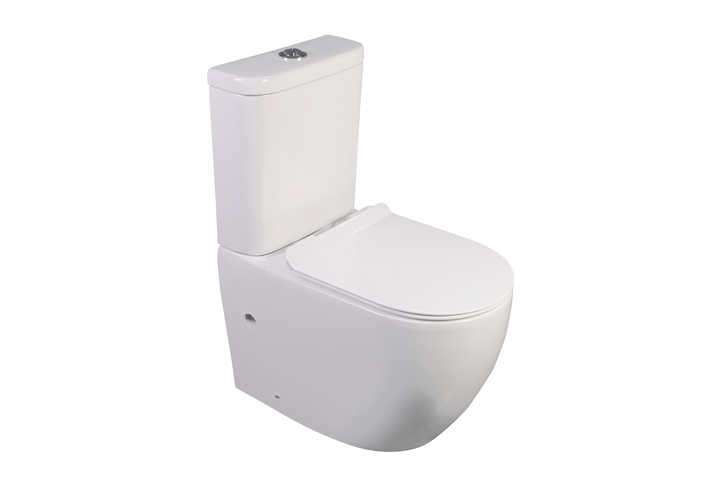 Y883 Round Shape Rimless WC Toilet - Dual Flush & Ceramic