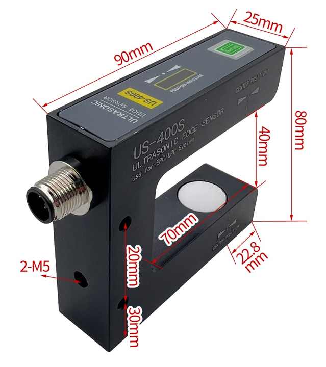 US-400S Ultrasonic Sensor for EPC Edge Position Control
