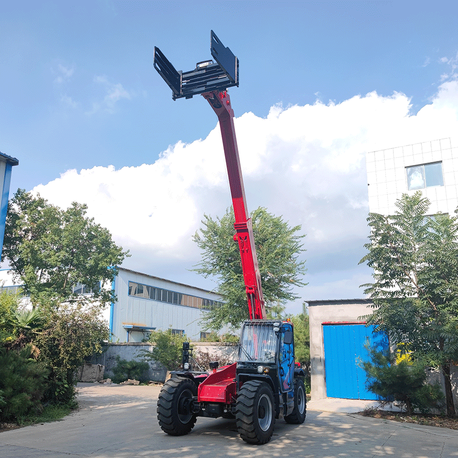 3ton Telescopic Telehandler Forklift Lifting Height 8 Meter Material ...