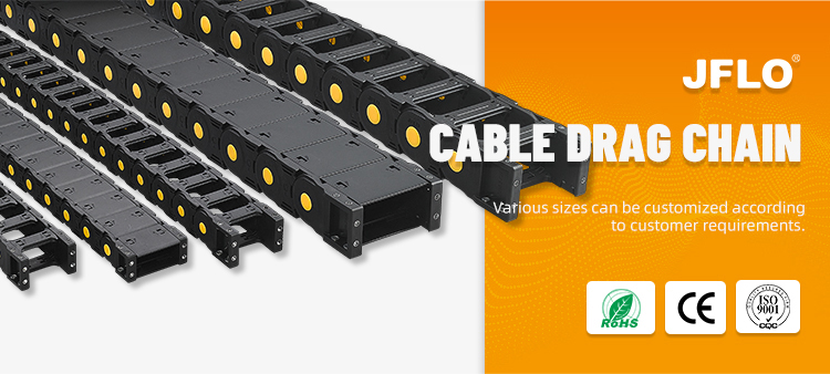 JFLO energy plastic cable drag chain 25mm drag chain J25Q.1.S bridge ...